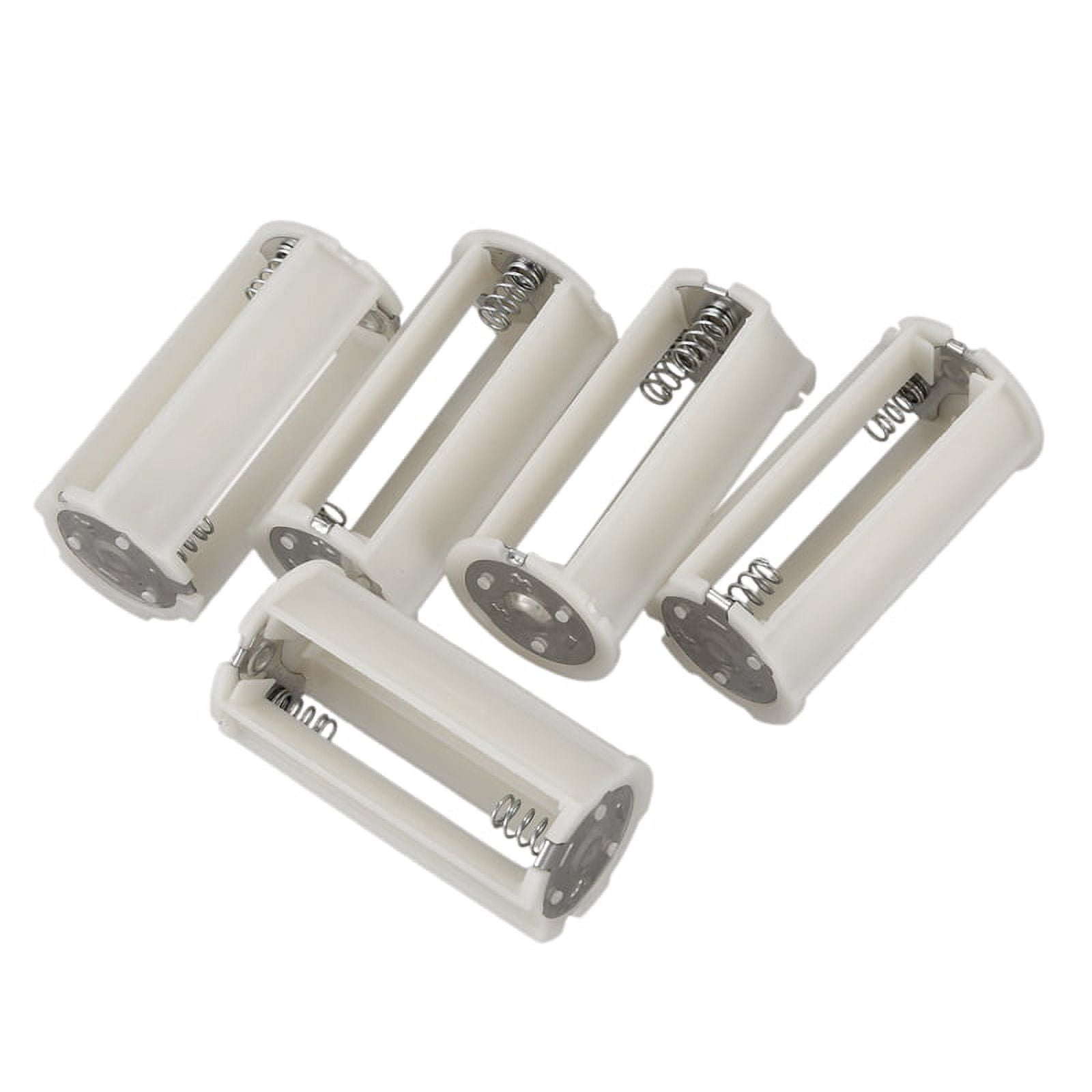 Serial Connection Cylindrical 3x 1.5V AA Battery Plastic Holder 5 Pcs ...