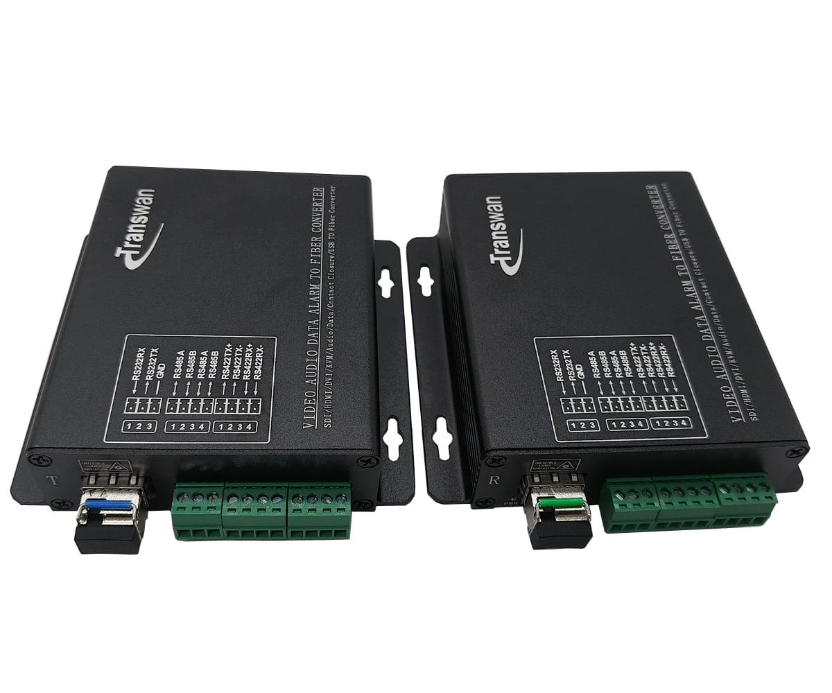 Serial Data (1 x RS 232+ 1 x RS 422 +2 x RS 485) to Fiber Converter ...