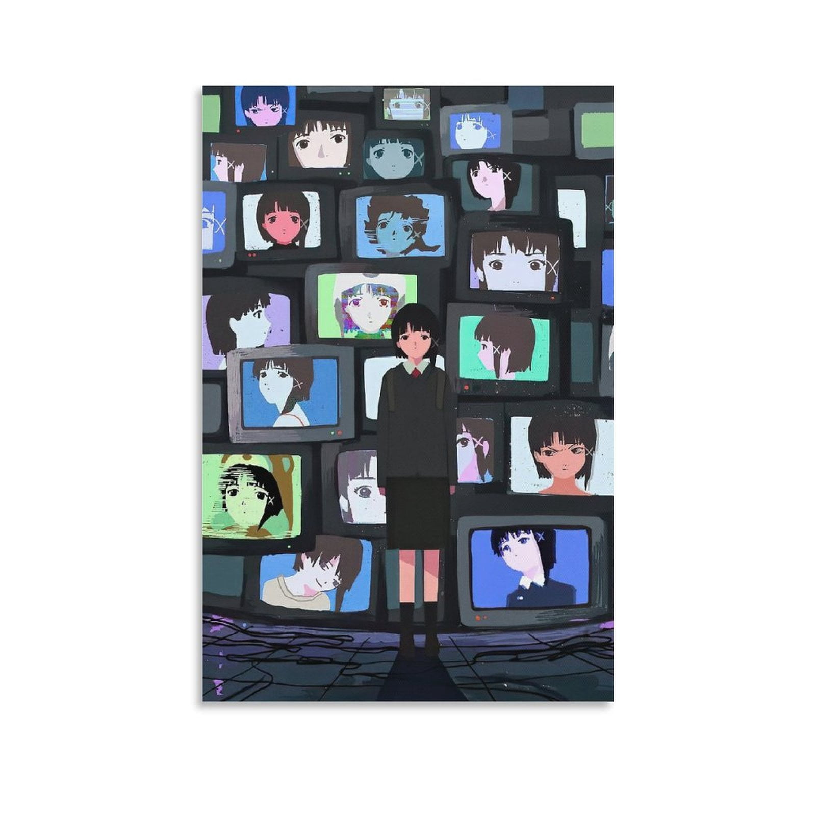 Serial Experiments Lain Poster Anime Lain Pictures Art Print Posters ...