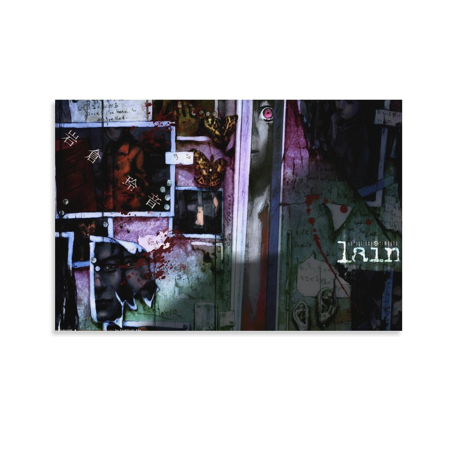 Serial Experiments Lain Poster Anime Lain Pictures Art Print Posters ...