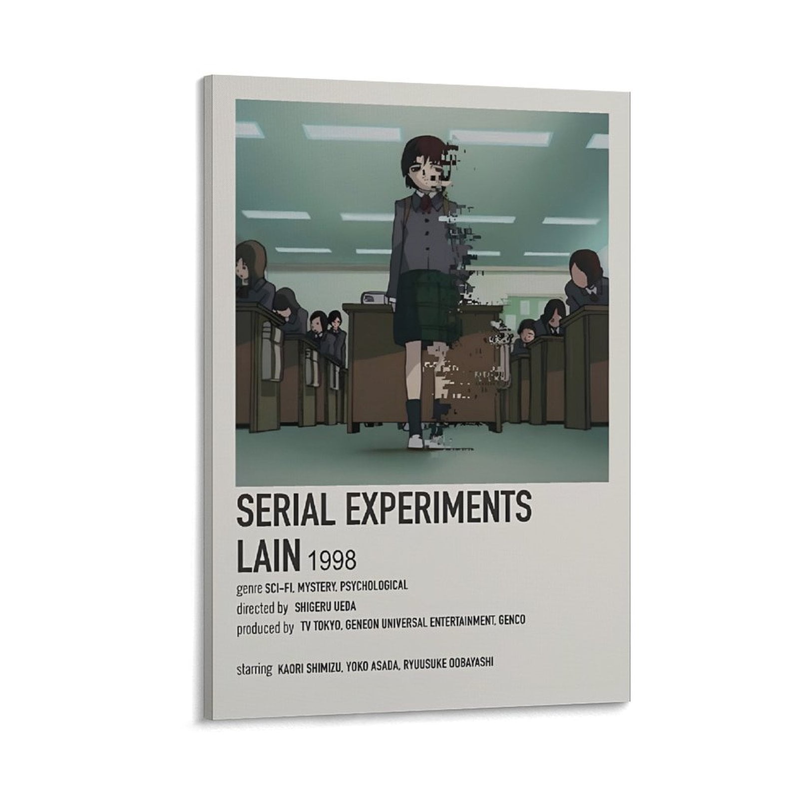 Serial Experiments Lain Poster Anime Lain Pictures Art Print Posters ...