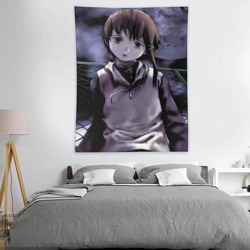 Serial Experiments Lain tapestry adds vibrant color and unique style to ...