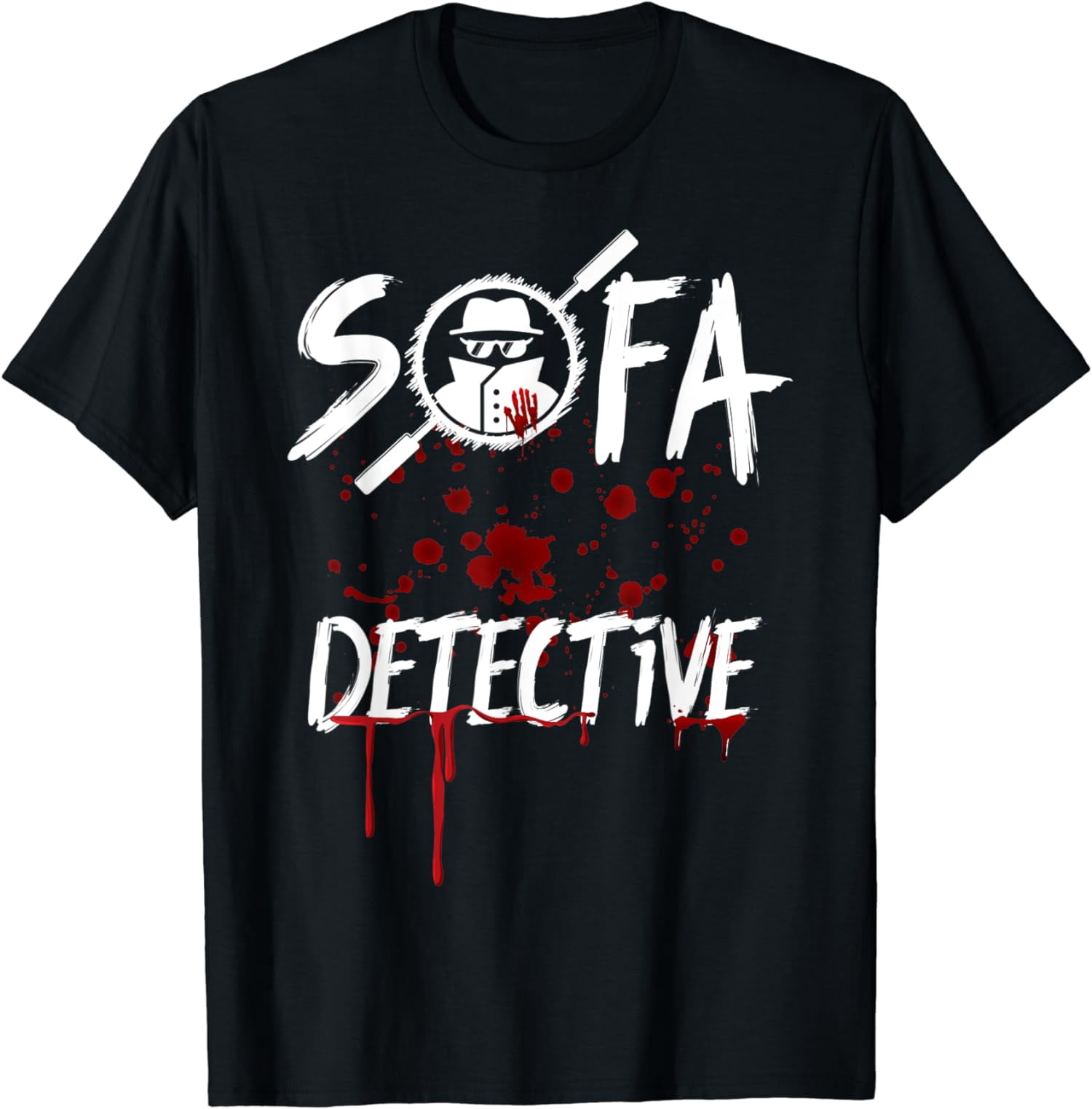 Serial Killer Documentaries True Crime Junkie Sofa Detective T-Shirt ...