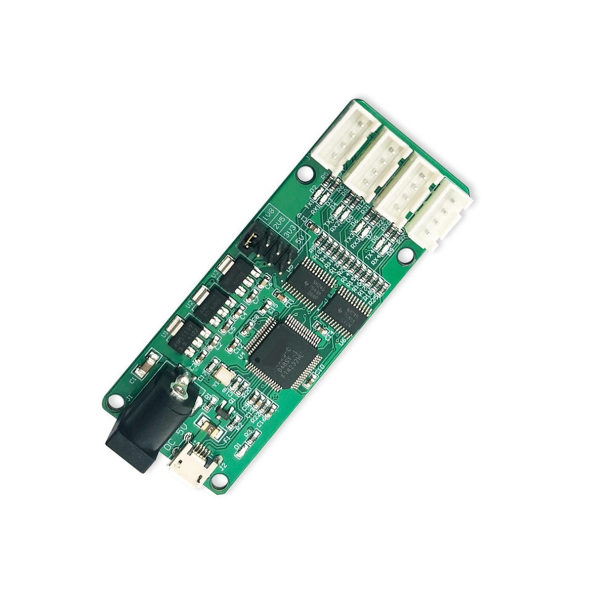 Serial Port Module UART USB to 4 Way TTL FT4232 Chip DC 5V Converter Board for Equipment ...