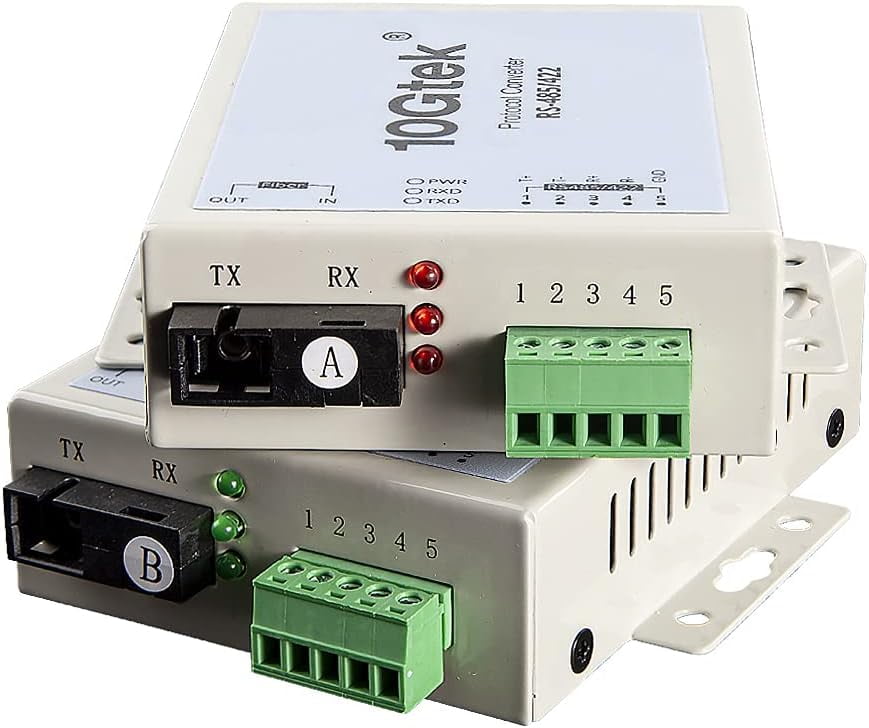 Serial RS485/RS422 To Fiber Optic Media Converter, Serial Communication ...