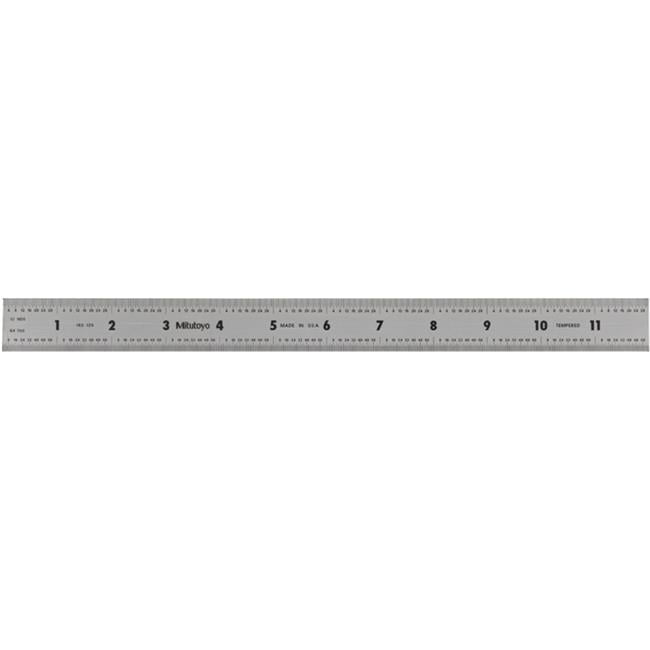 Series 182 Steel Rulers, 12 in, Wide, Stainless Steel, Inch/Metric ...