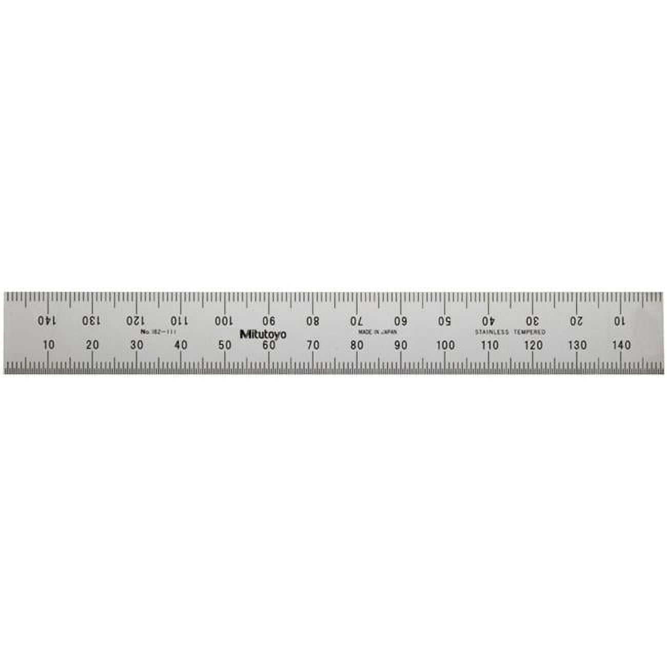 Series 182 Steel Rulers, 150 mm, Wide, Stainless Steel, Metric, Rigid ...