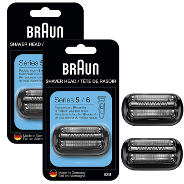 Series 5/6 Electric Shaver 53B Replacement Head for Braun Razors,Foil ...