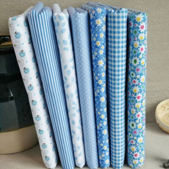 Series 7 pieces Assorted Pre-Cut Thick Tabby Bundle Charm Cotton Quilt ...