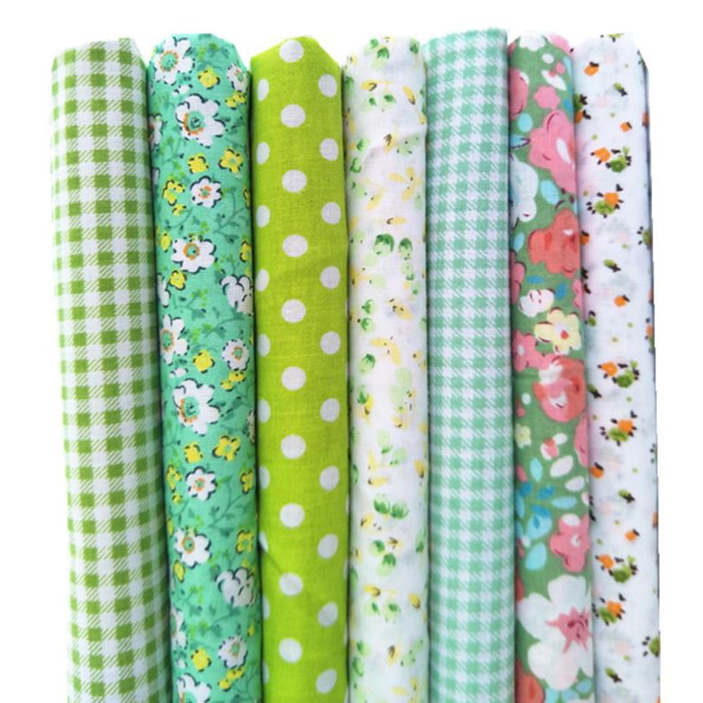 Series 7 Pieces Assorted Pre-Cut Thick Tabby Bundle Charm Cotton Quilt ...