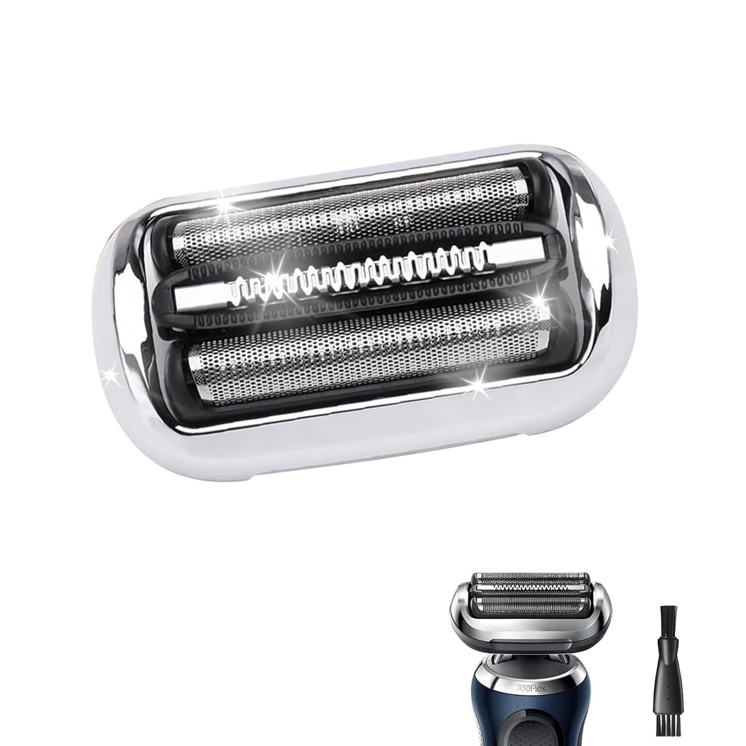 Series 9 94M Electric Shaver Head Replacement Part 94M Silver, Compatible with Braun Series 9 ...