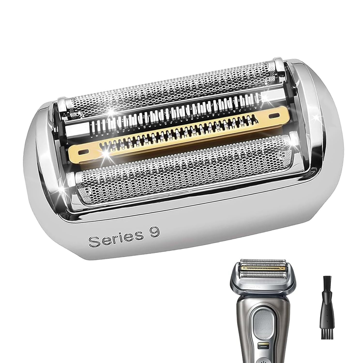 Series 9 94M Electric Shaver Head Replacement Part 94M Silver, Compatible with Braun Series 9 ...