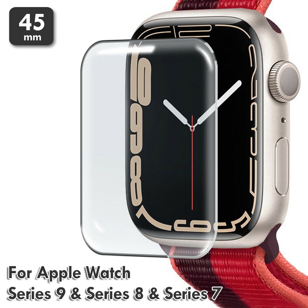 IC ICLOVER Apple Watch Screen Protector 45MM, Full Coverage Tempered ...