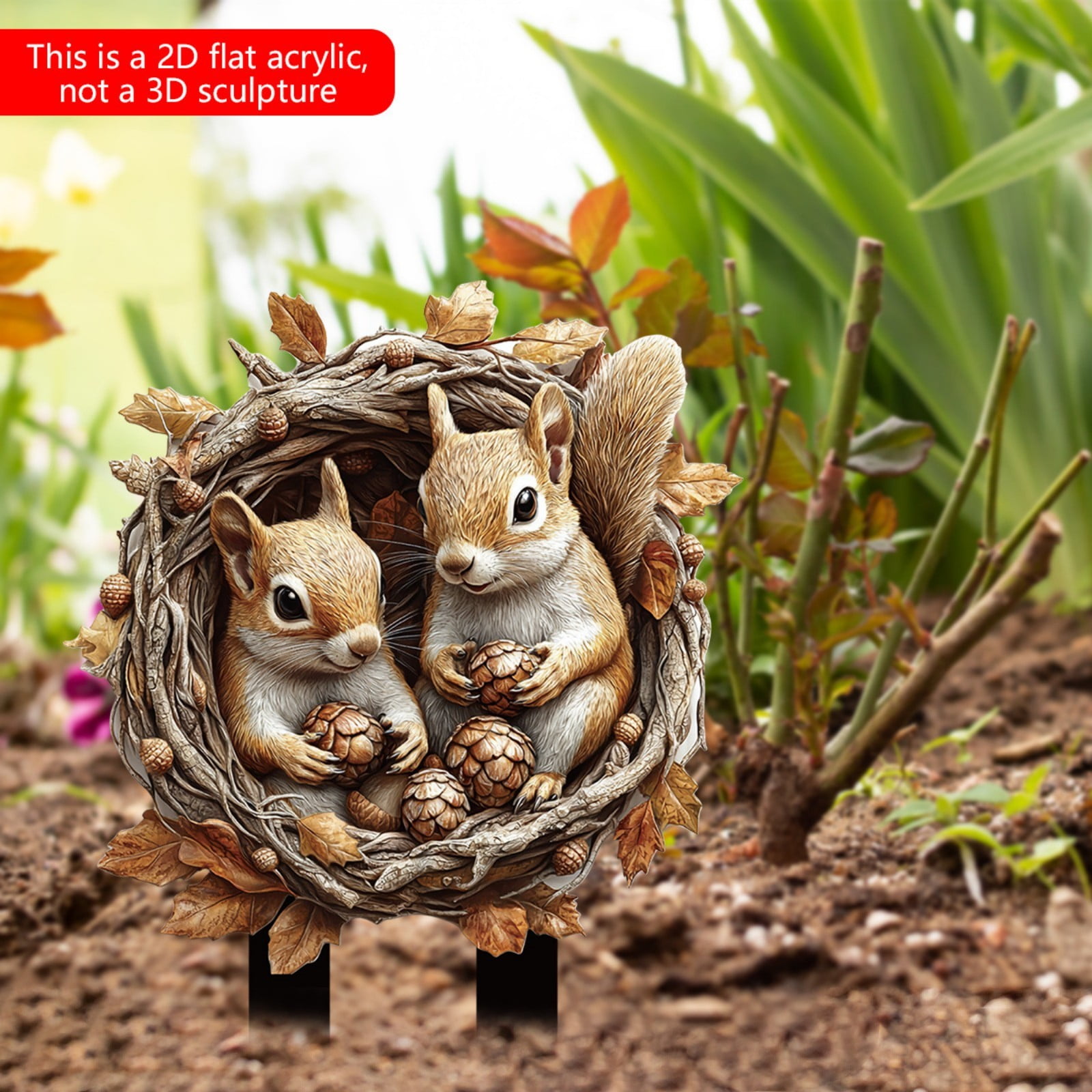 Series Acrylic Garden Stakes - Animal Designs Outdoor Ground Insert ...