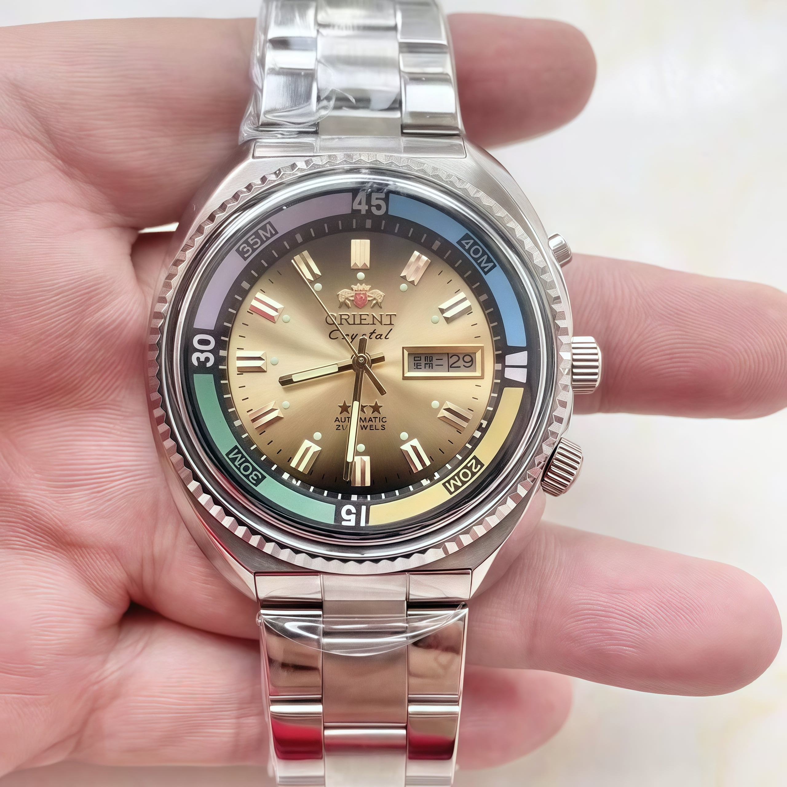 Series Automatic Mechanical Unisex Watch World Time Full Function Steel ...