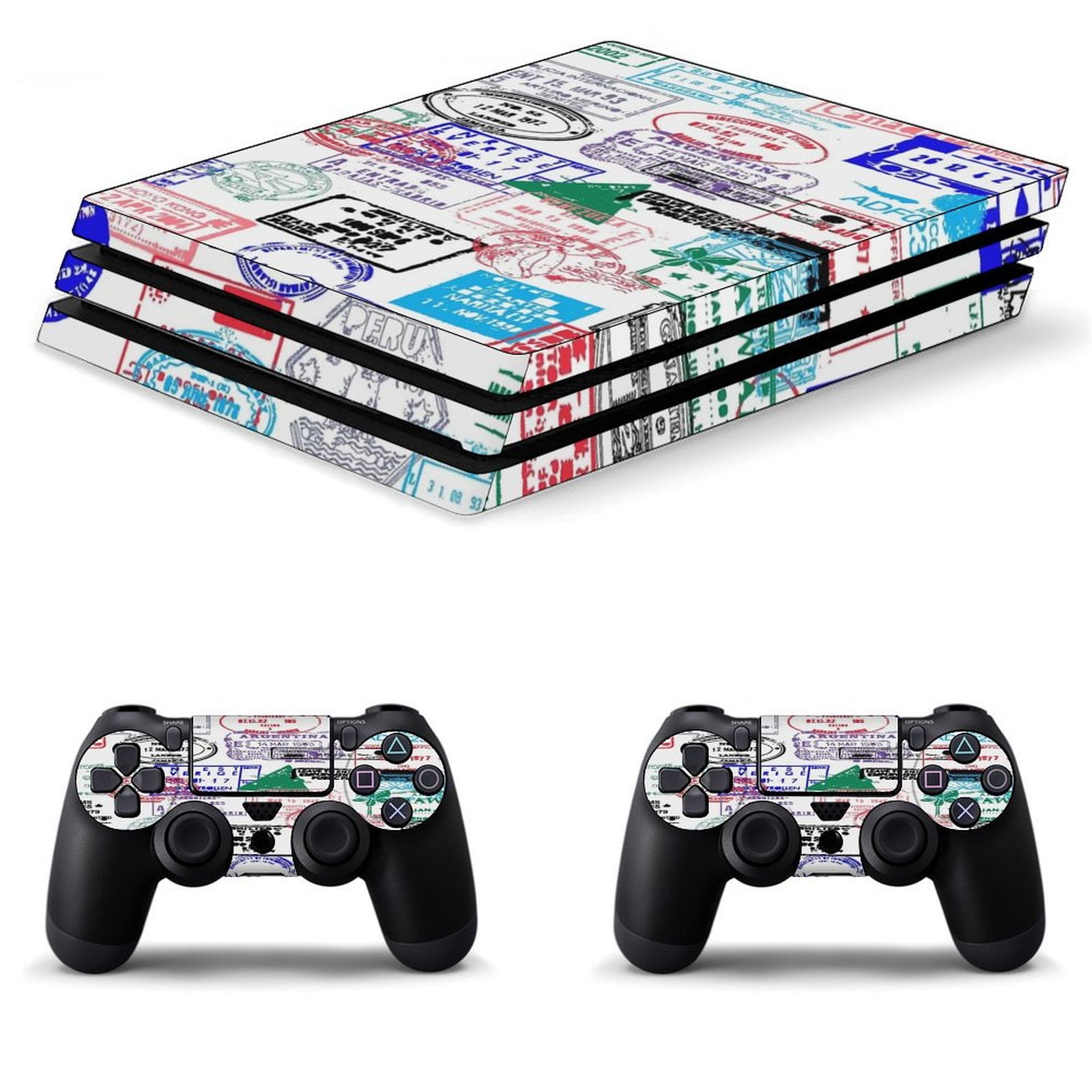 Series Of World Travel Passport Stamps PS4/PS4 Pro/PS4 Slim Skin ...