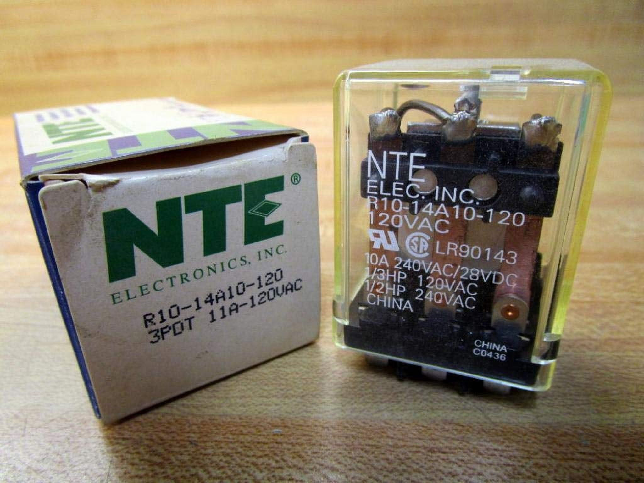 Series R10 General Purpose Relay, 3PDT-NO Contt Arrangement, 10 Amp ...