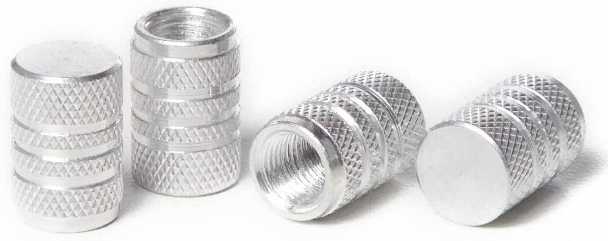 Series Silver Aluminum Valve Stem Caps (Set of 4) - Walmart.com