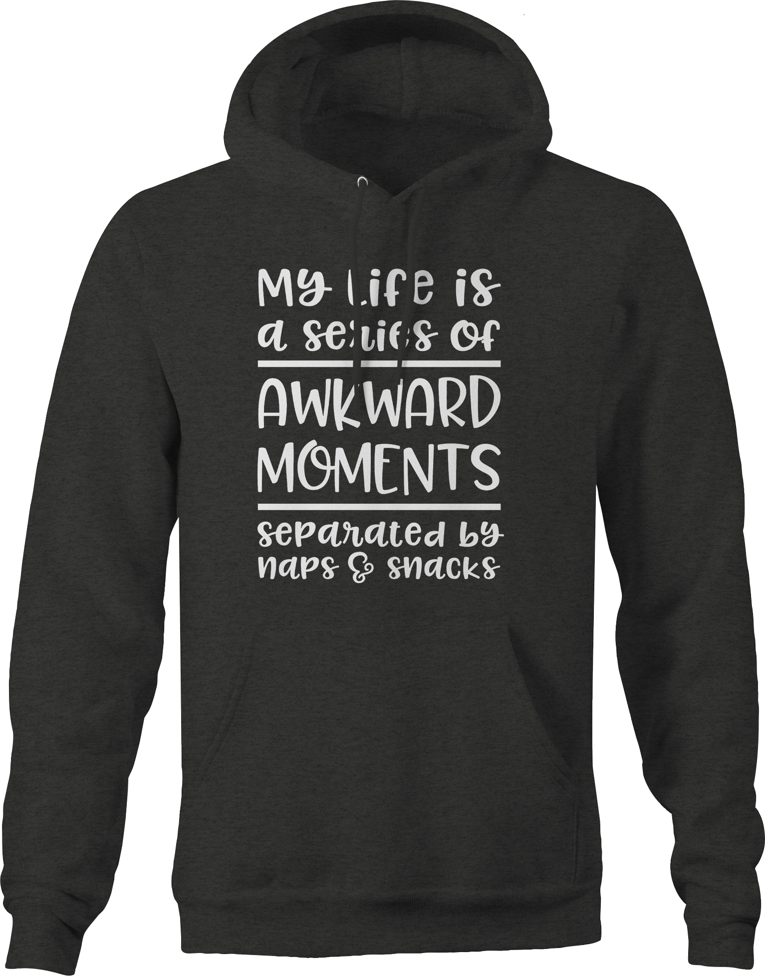 Series of awkward Moments naps and snacks Hoodies for Men Large Dark ...