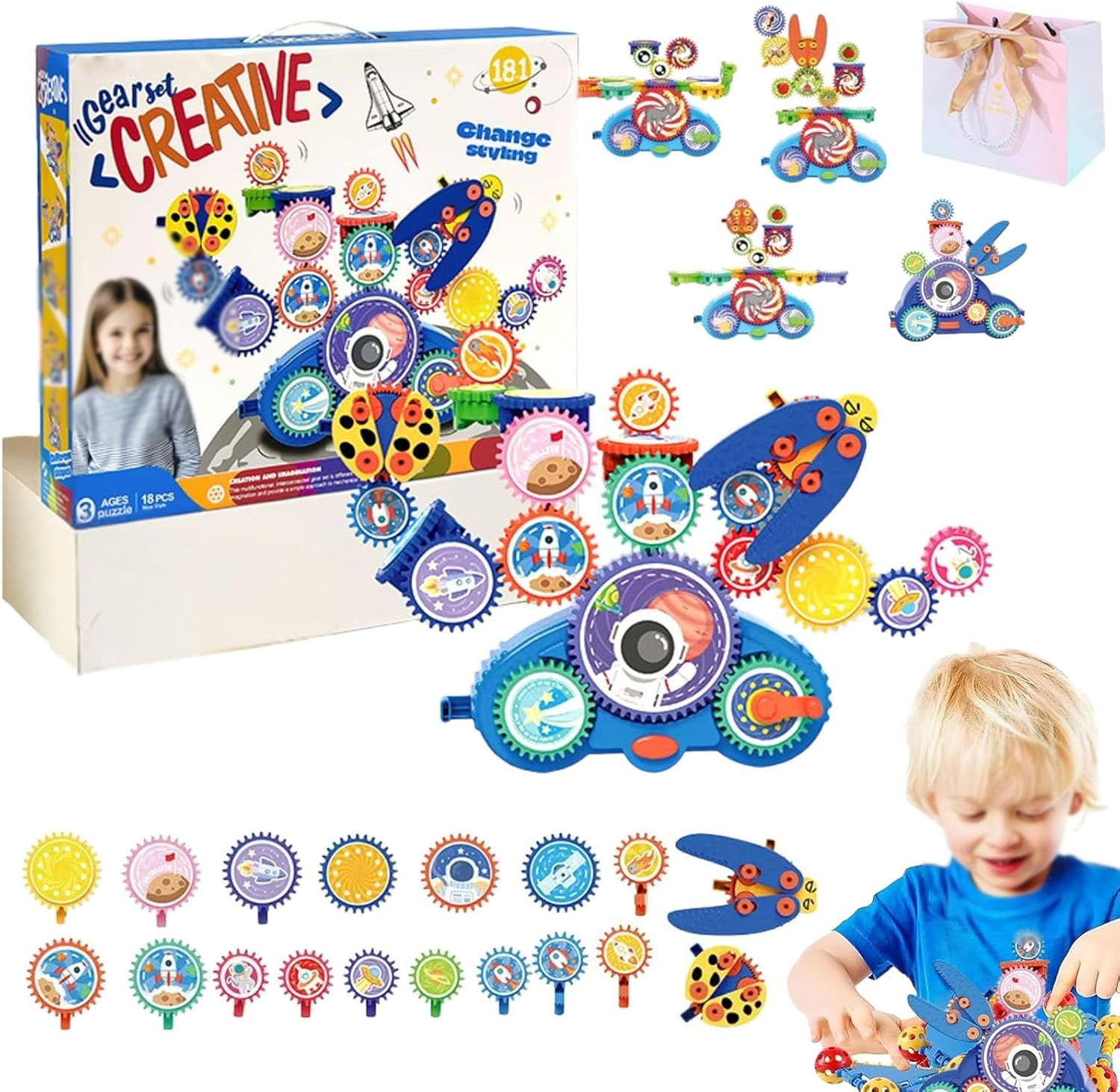 Serifik Creative Learning Building Blocks, Serifik Electric Gear ...
