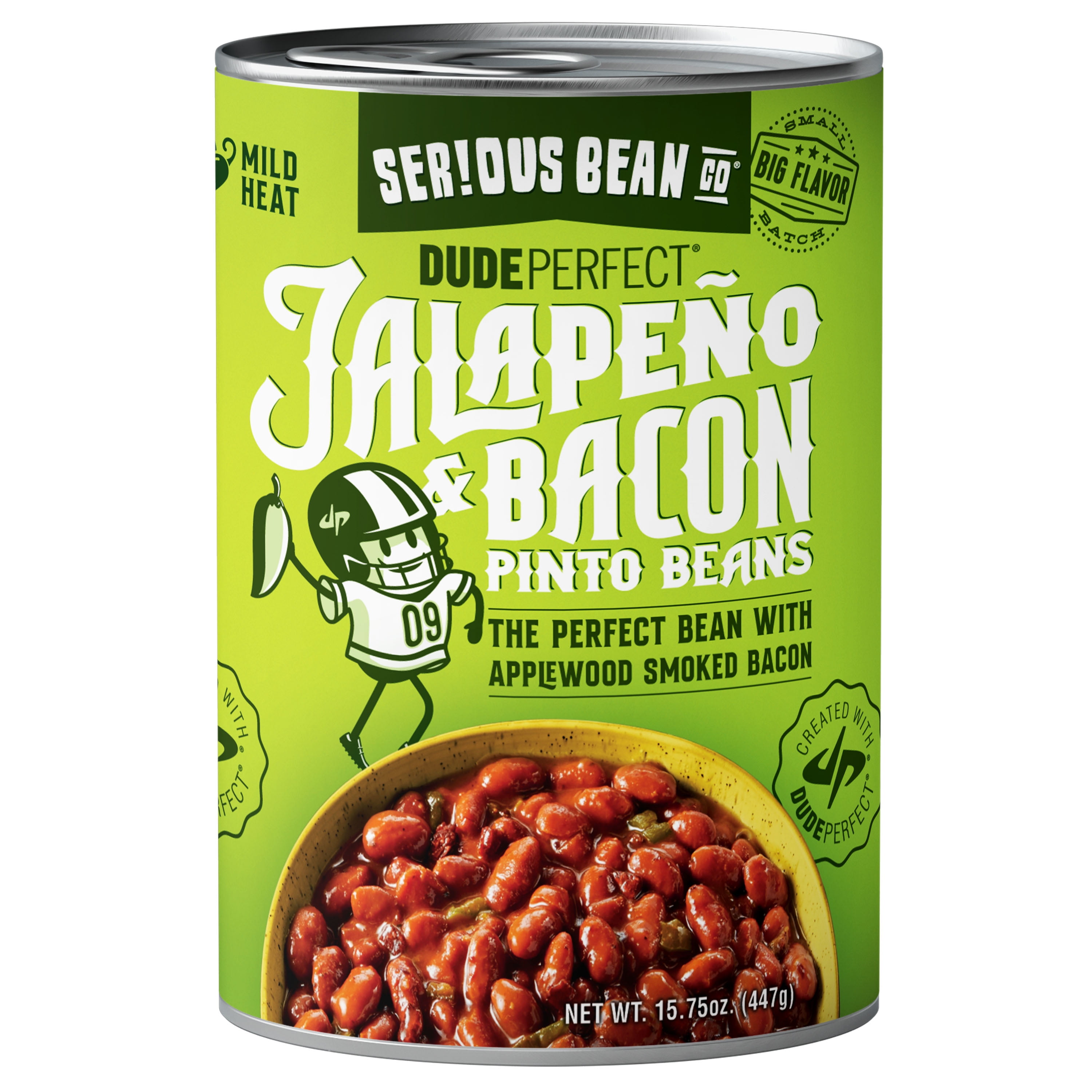 Serious Bean Co Dude Perfect Jalapeno & Bacon Beans 15.75 oz (Pack of 8 ...