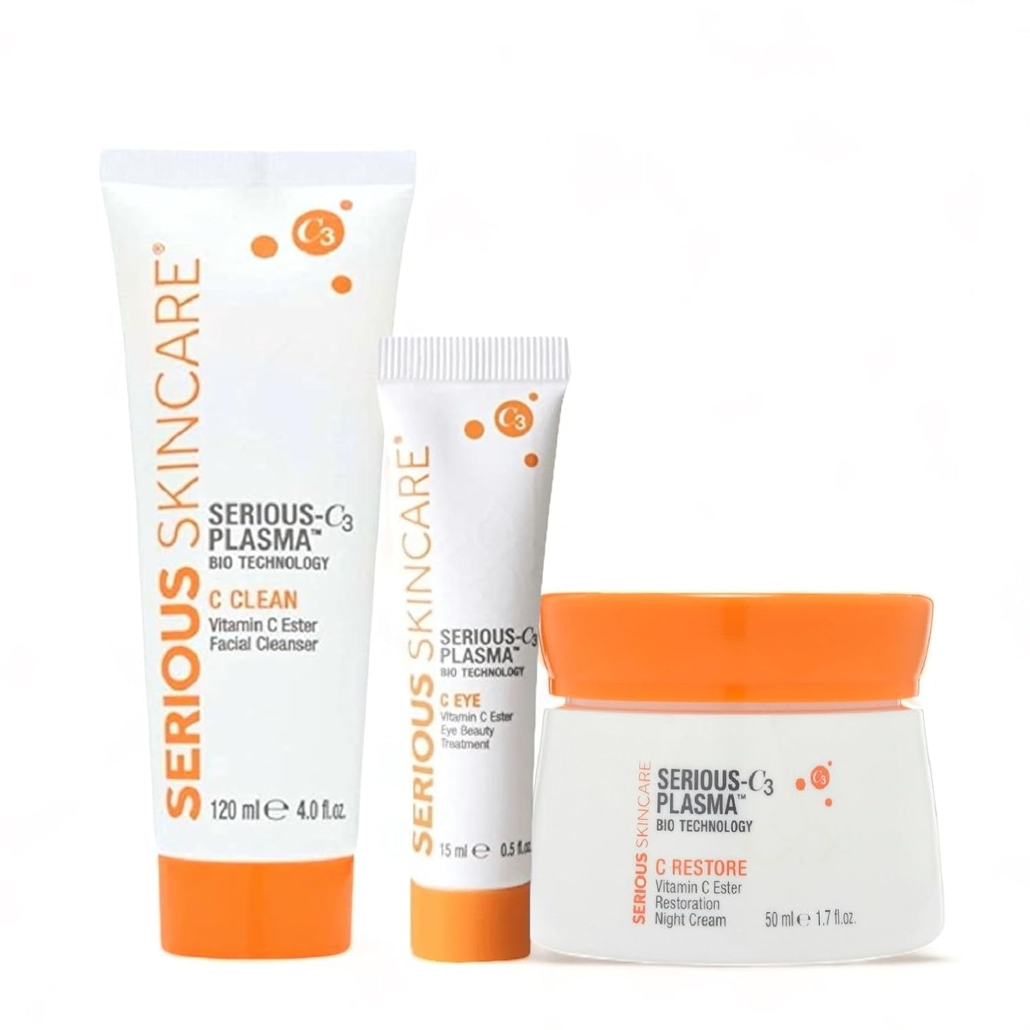 Serious Skincare - C3 Vitamin C Night Skin Care Set - C-Restore Night ...