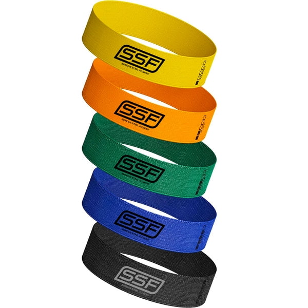 Serious Steel Fitness Fabric Mini Loop Resistance Band Set Booty Bands ...