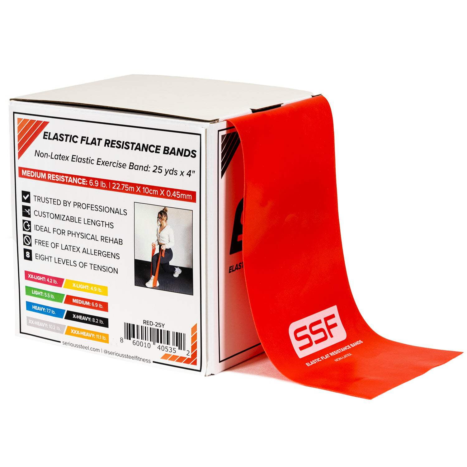 Serious Steel Fitness Flat Resistance Bands for Upper and Lower Body ...