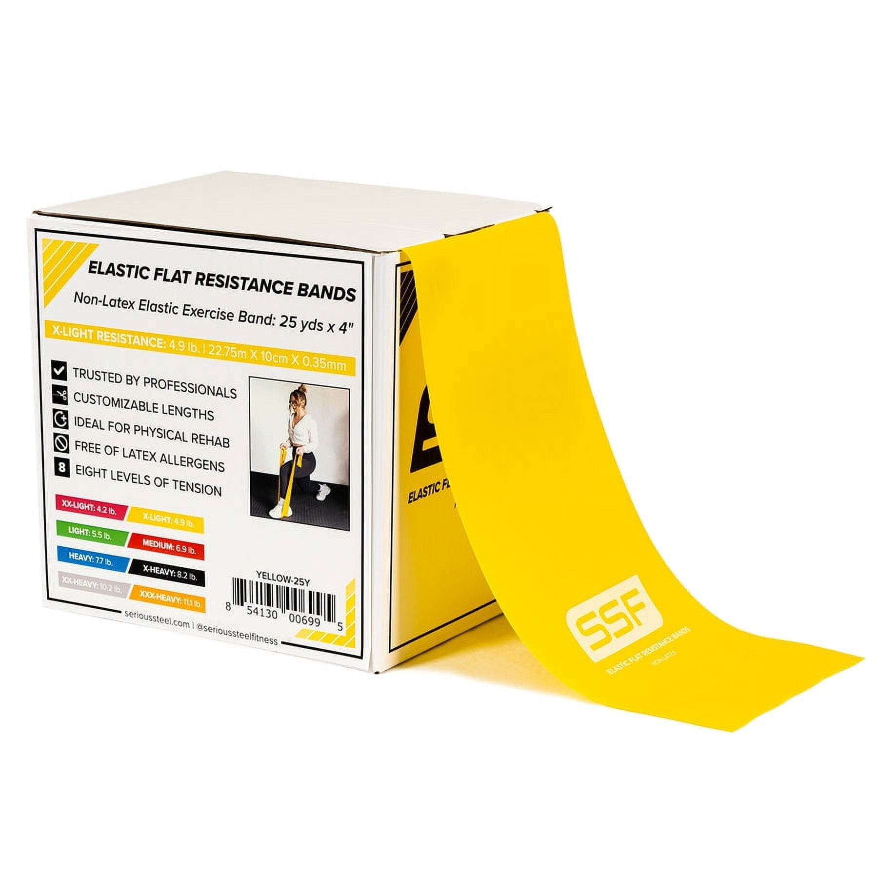 Serious Steel Fitness Flat Resistance Bands for Upper and Lower Body ...