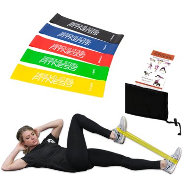 Synergee Mini Band Resistance Loop Exercise Bands Set of 10 - Red XX ...
