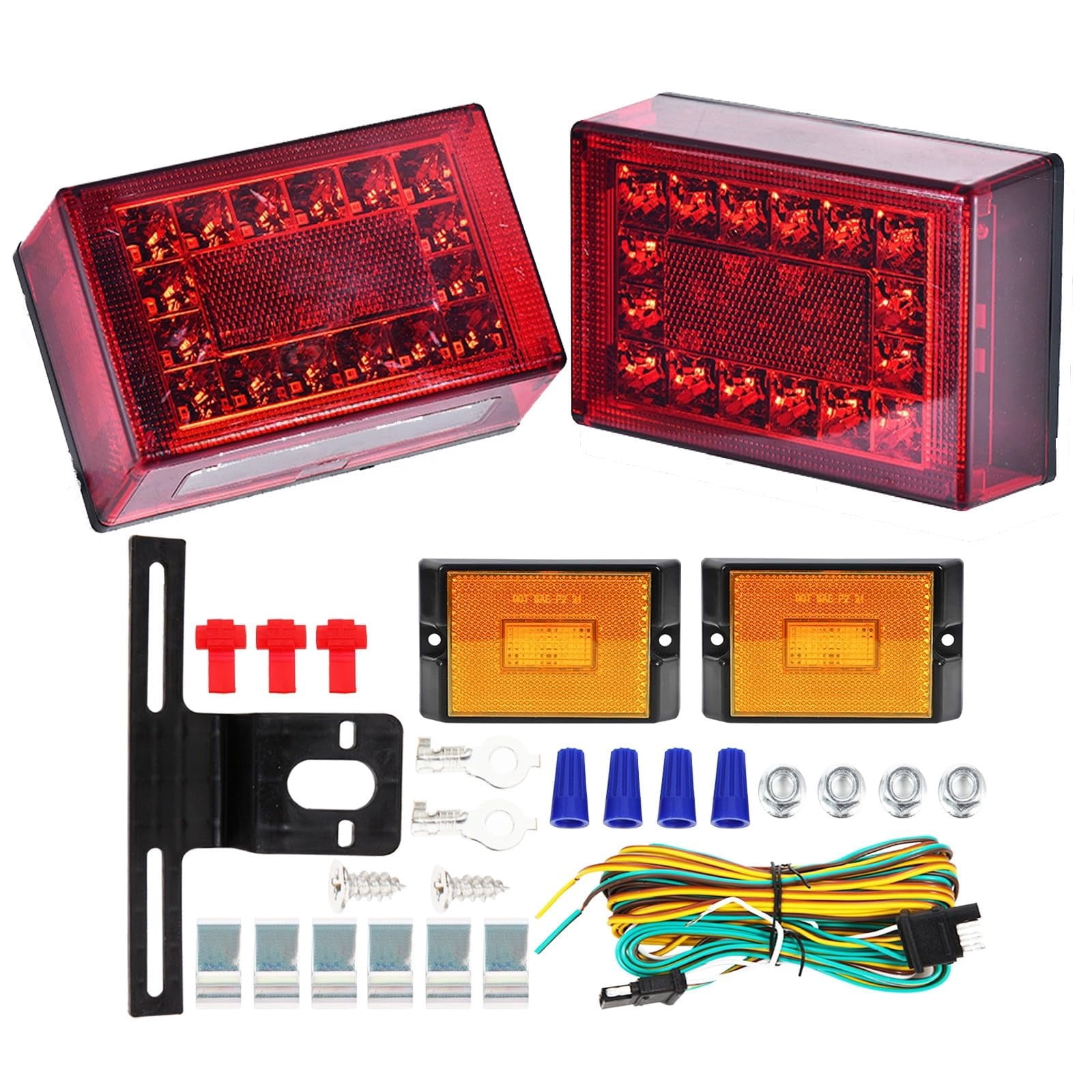 Serlainxin 6inch Boat Trailer RRF12 Lights Kit, Submersible Trailer ...