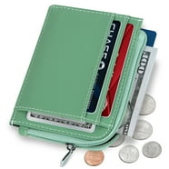 KALMORE RFID Secure Women's Leather Card Holder Wallet, Blue - Walmart.com