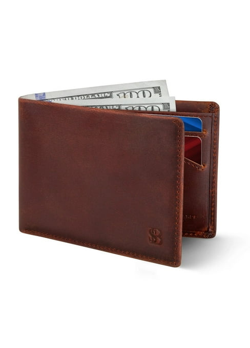 Serman Brands RFID Blocking Slim Wallet | Genuine Leather | Minimalist ...