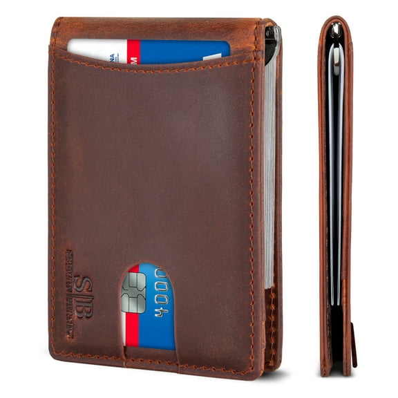 Slim Clip Wallets for Men RFID Blocking 8 Card Holder Minimalist Small ...