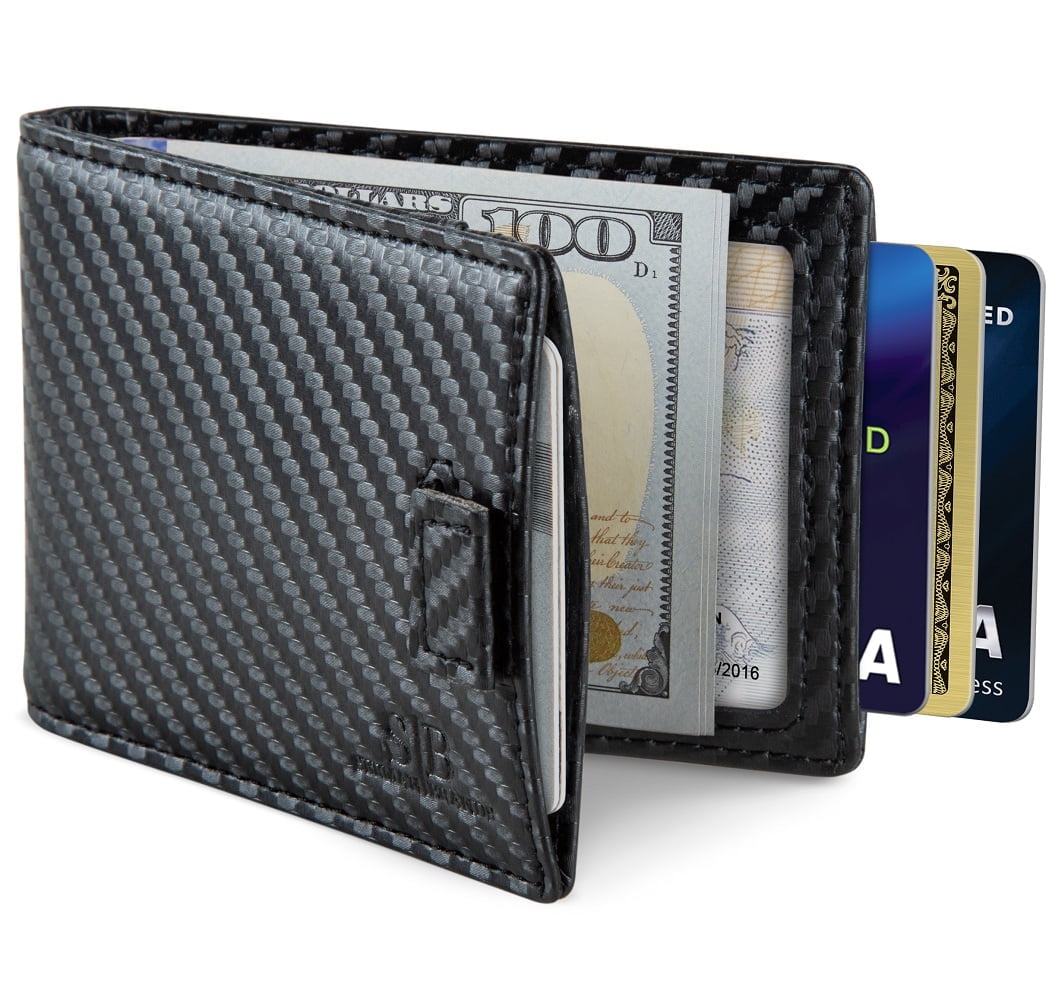 Serman Brands Slim Wallet Money Clips | Bifold Leather Wallet | RFID ...