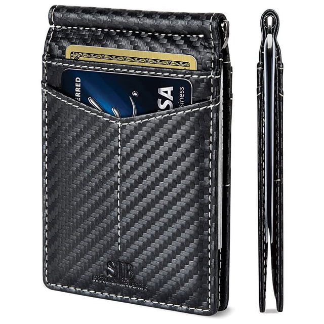 Serman Brands Slim Wallets for Men | Money Clip | RFID Blocking with ...