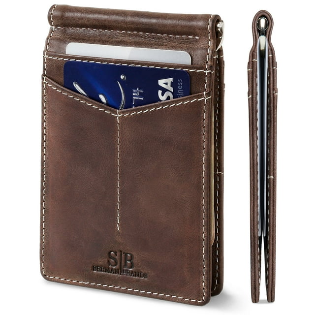 Serman Brands Slim Wallets for Men | Money Clip | RFID Blocking with ...