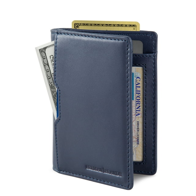 Serman Brands Travel Wallet | RFID Blocking | Bifold Slim Genuine ...