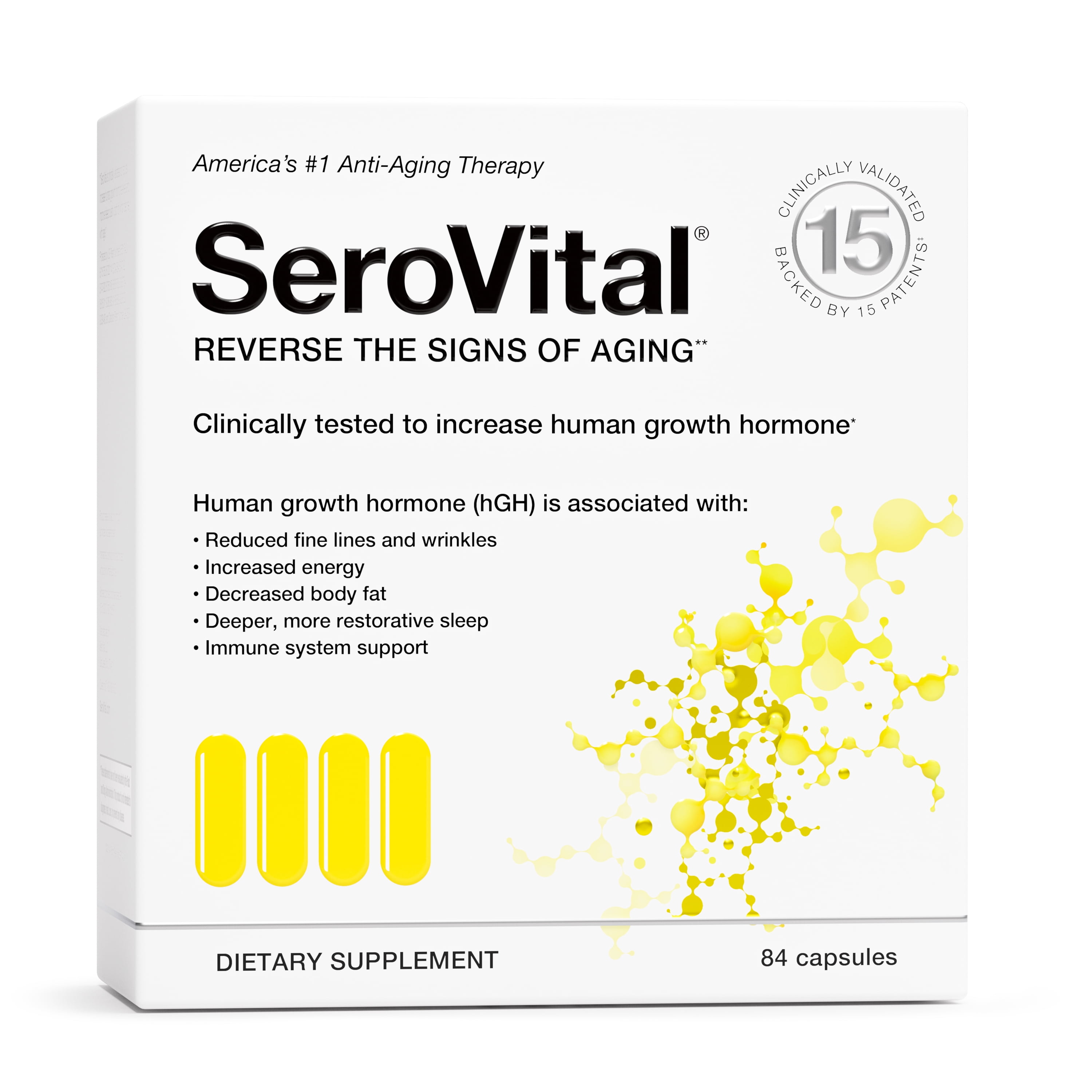 SeroVital Dietary Supplement, 84-count, Clinically Validated Renewal ...