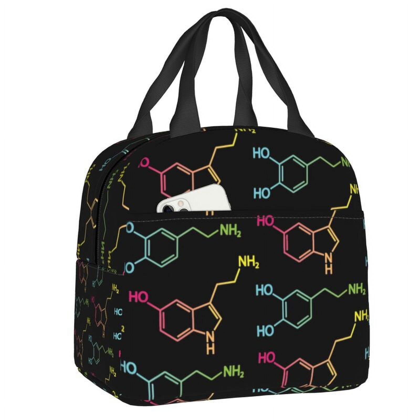 Serotonin And Dopamine Biology Thermal Insulated Lunch Bag Women ...