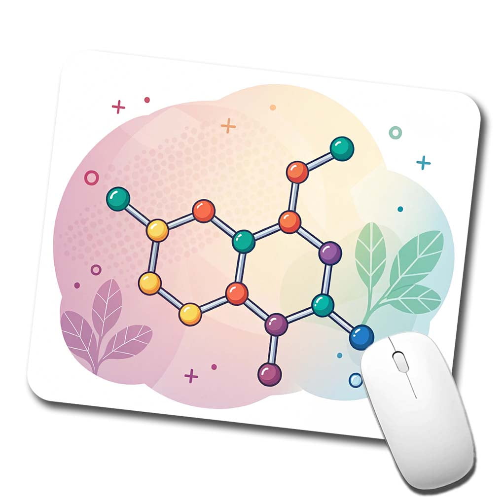 Serotonin Molecule Aesthetic Science Mouse Pad Low Profile Gaming Mat ...