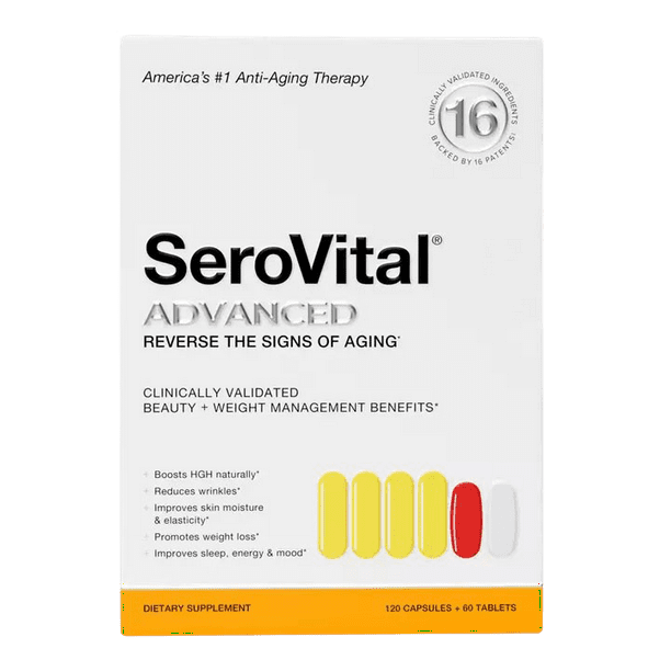Serovital Advanced Anti-Aging Therapy Dietary Supplement 120 Capules ...