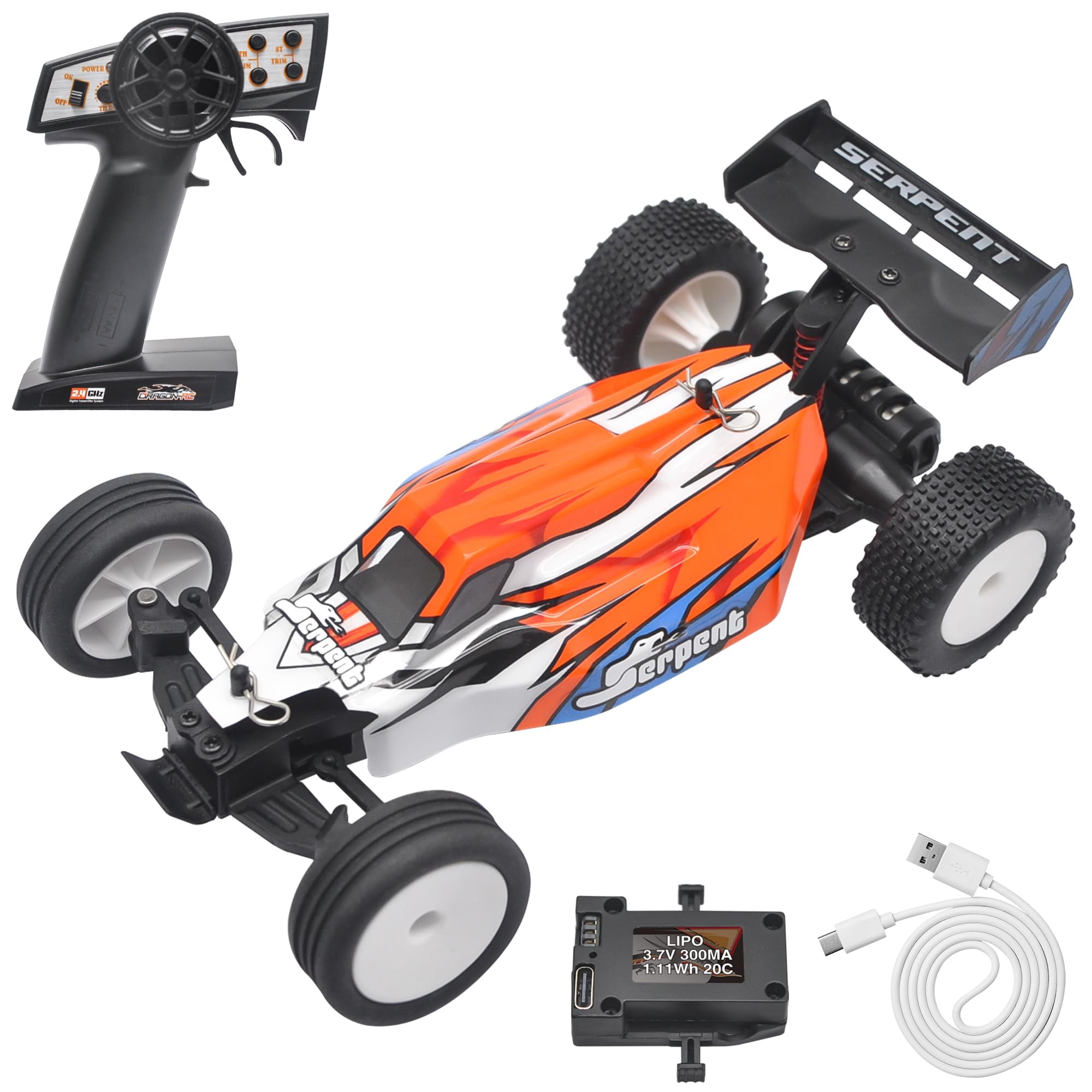 Free Shipping! Serpent 1:24 Mini RC Car, 1/24 Scale 2.4GHz Off-Road RC ...