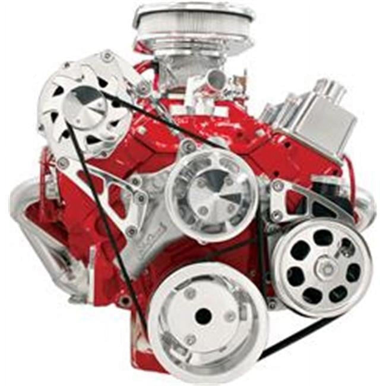 Serpentine Conversion Kit-Small Block Chevy Long Water Pump Top Mount ...