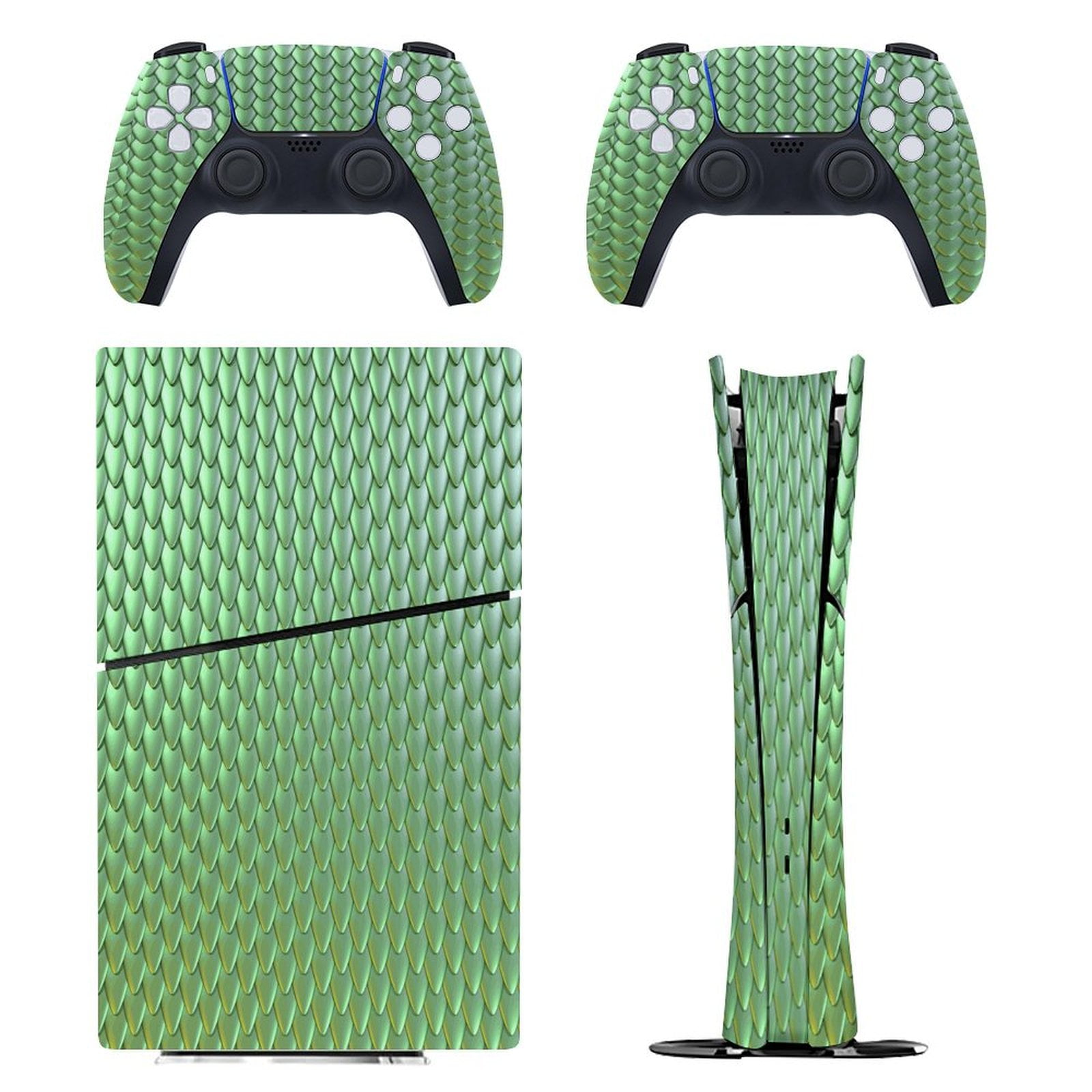 Serpentine, Skin, Texture, Green PS5/PS5 Slim Digital Disc Skin Sticker ...
