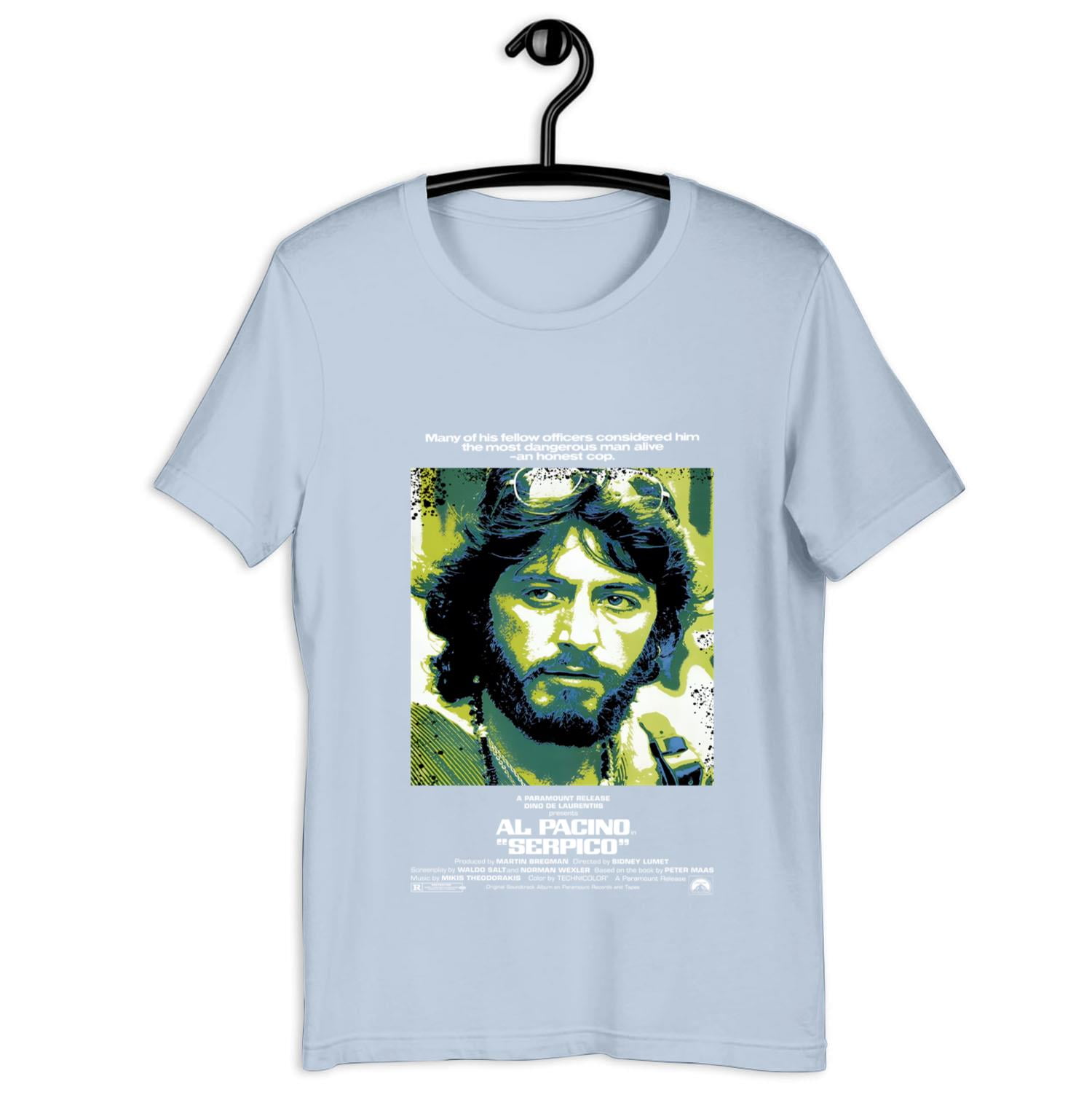 Serpico - Movie Poster Inspired Unisex Black T-Shirt - Walmart.com