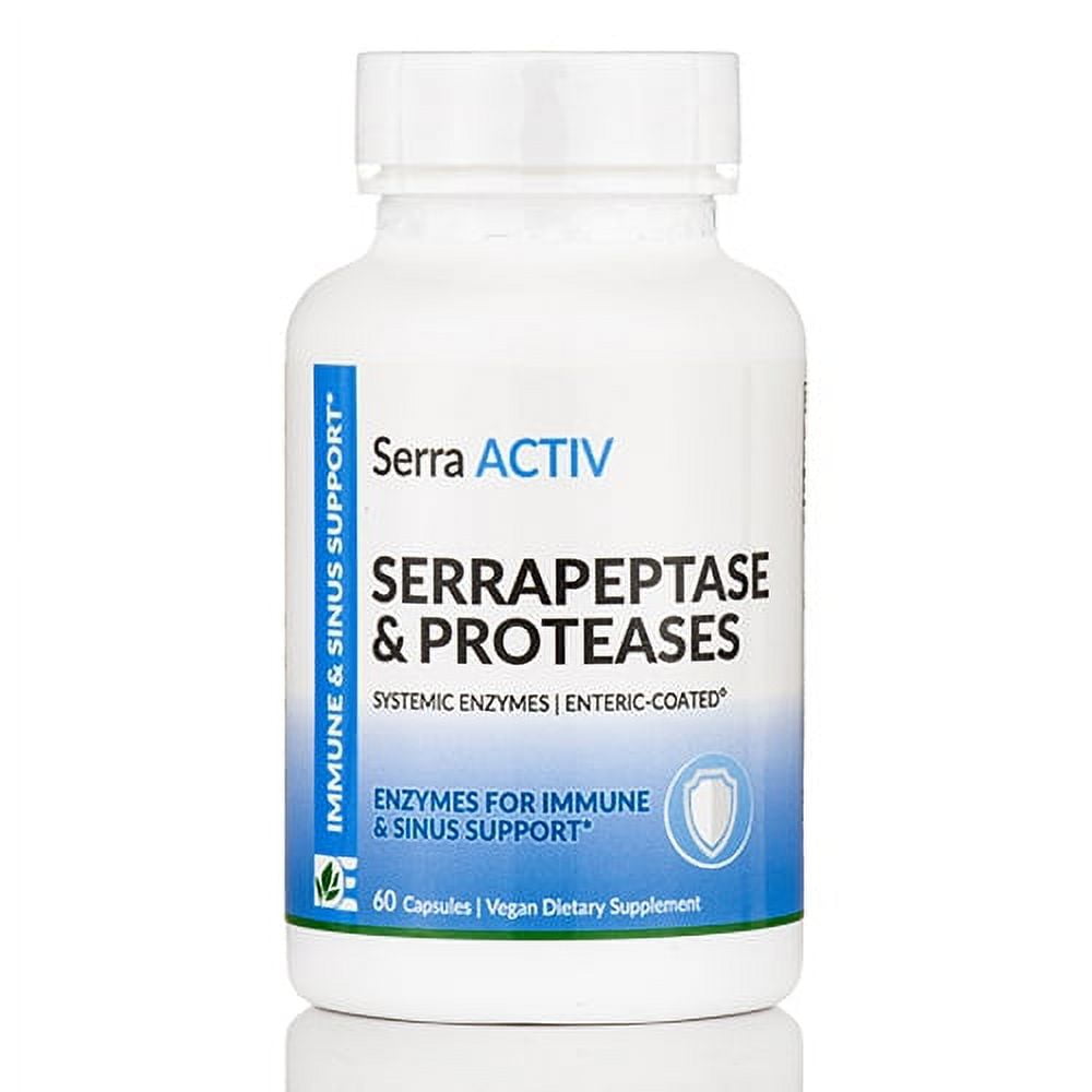 Serra Activ - Serrapeptase & Proteases - 60 Capsules by Dynamic Enzymes ...