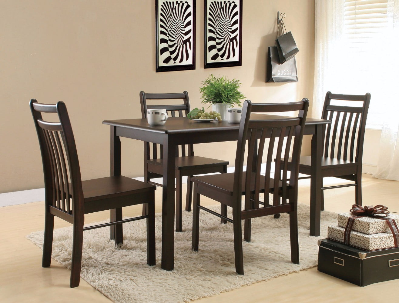 Serra II Dining Table, Espresso Brown - Walmart.com