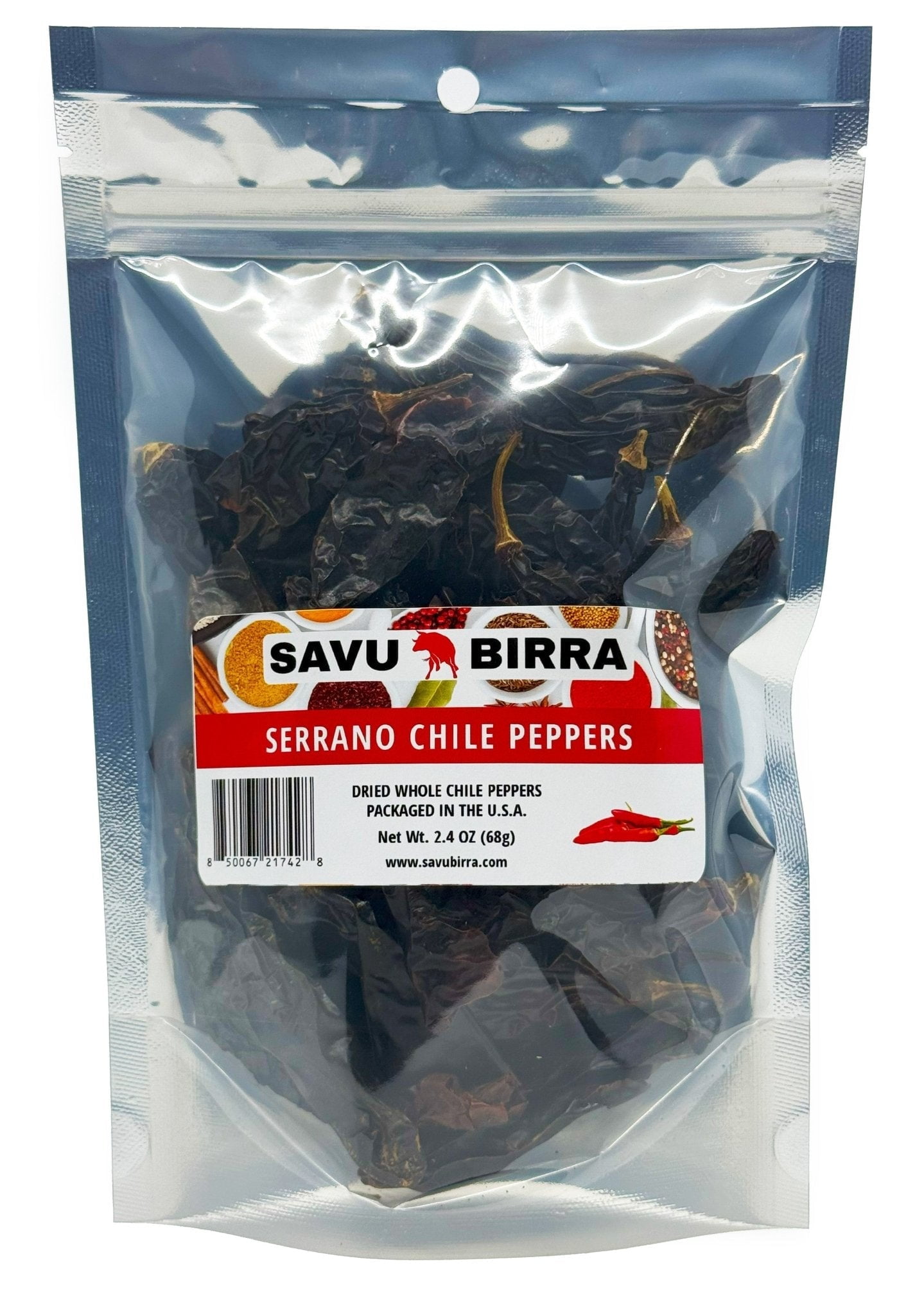 Serrano Chile Pepper, Whole-Dried - Walmart.com