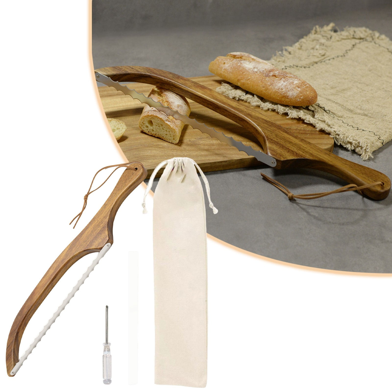 Serrated Bread Knife Basdi Stainless Serrated Bread Knife - Premium ...